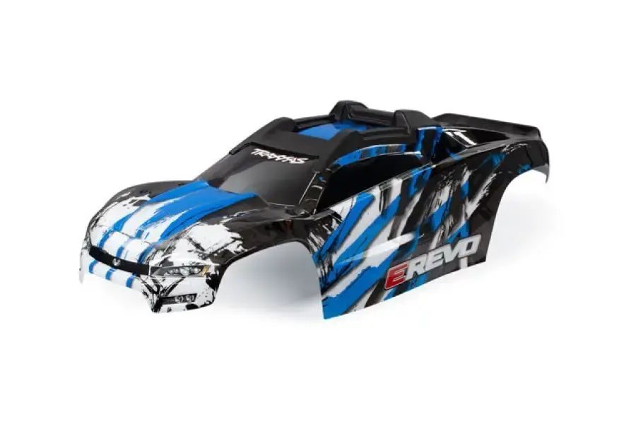 Buy Traxxas E-Revo Blue Painted Body Shell w/ Front and Rear Roll Cage ...