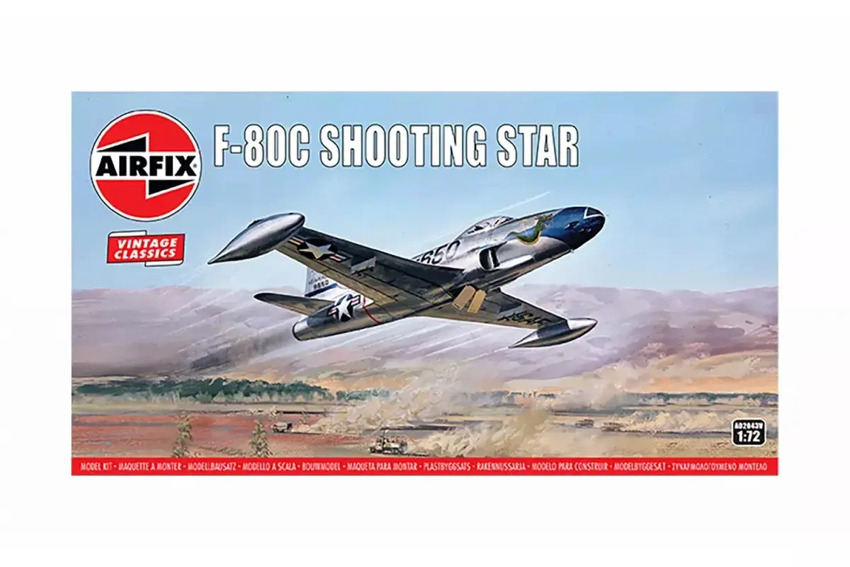 Buy Airfix 1/72 F-80C Shooting Star Fighter Jet Scaled Plastic Model Kit