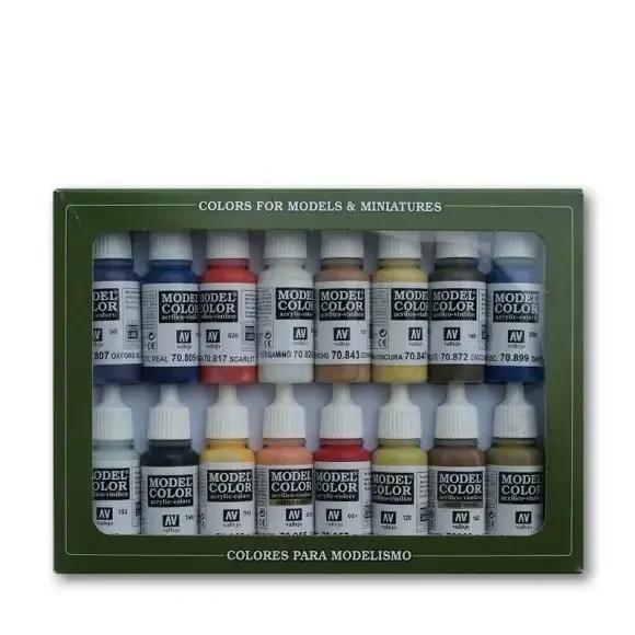 Buy Vallejo 70147 Model Colour American Colonial 16 Colour Acrylic ...