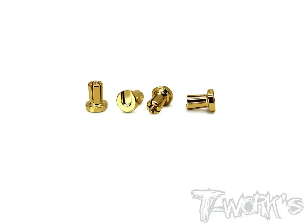 TWORKS 5mm Male Short Battery Connector ( 4pcs. )