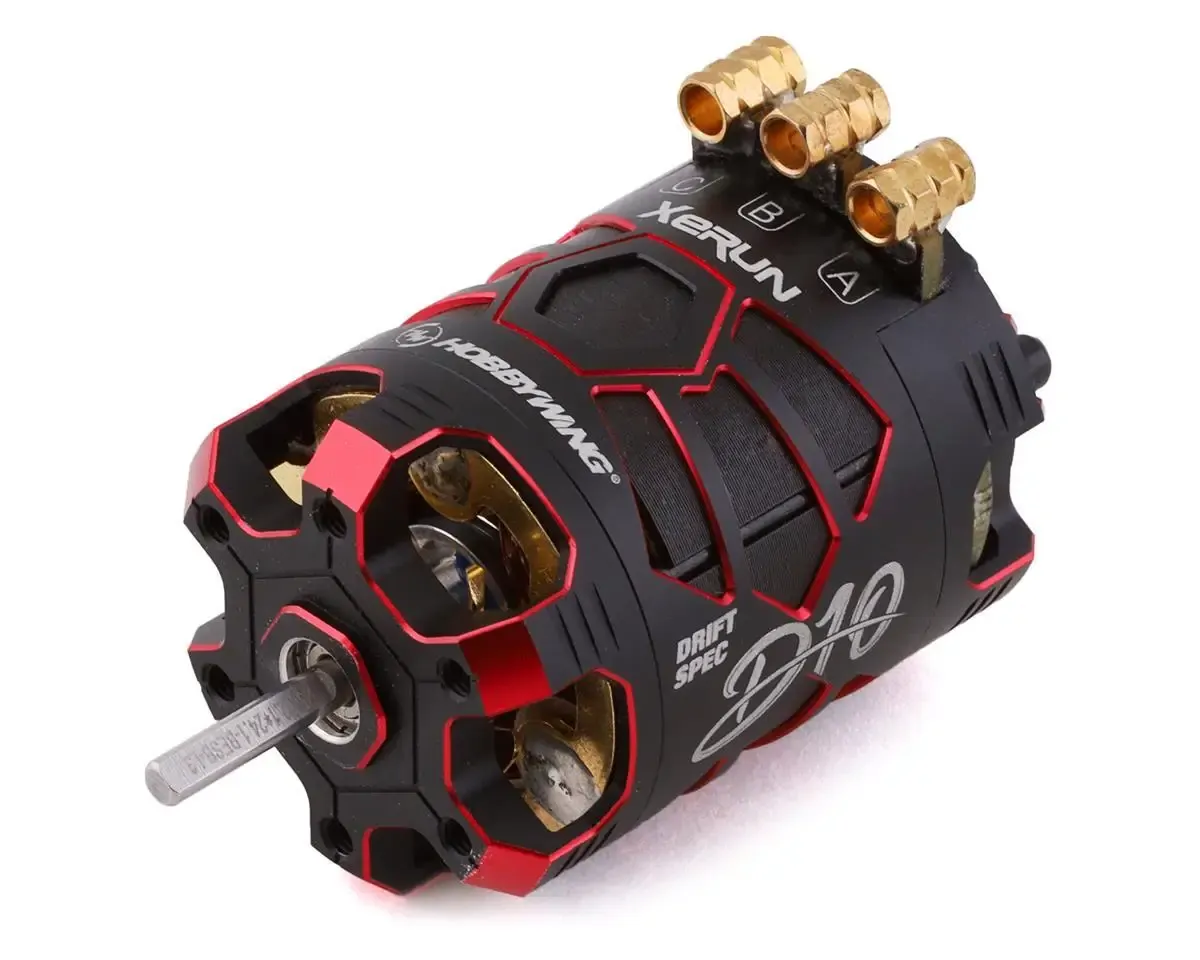 Buy Hobbywing 30401138 Xerun D10 Drift Brushless Motor (13.5T) (Red)