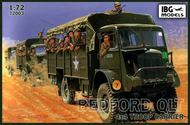 Buy IBG 72003 1/72 Bedford QLT 4x4 Troop Carrier Plastic Model Kit