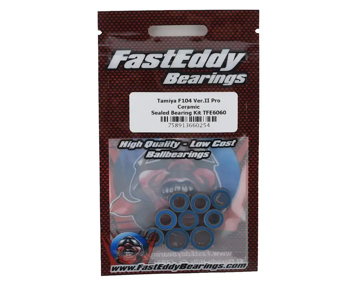 FastEddy Tamiya F104 Ver.II Pro Ceramic Sealed Bearing Kit (TAM58534 ...