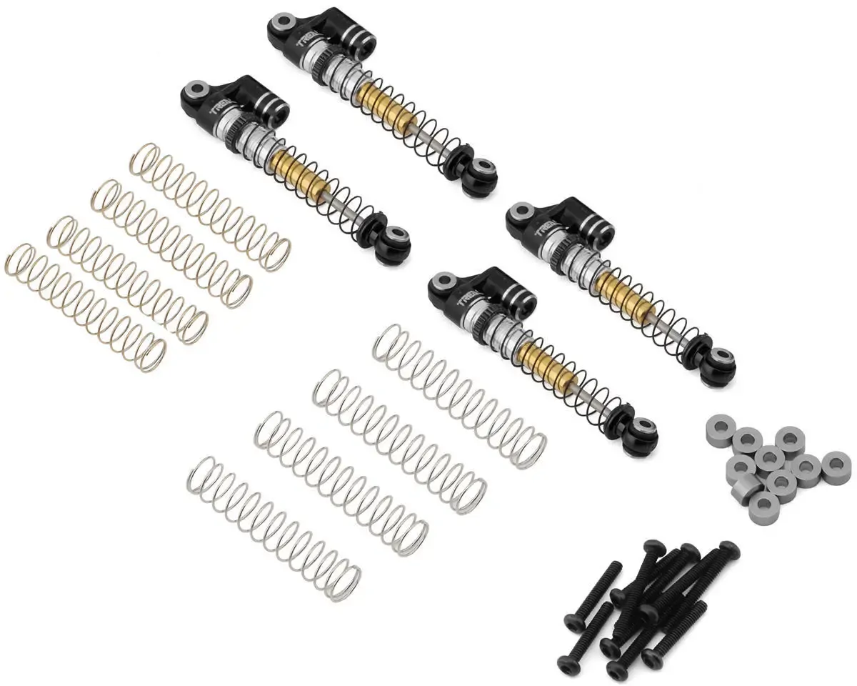 Treal Hobby FCX24 Threaded Double Barrel Aluminum Shocks (43mm) (Black ...